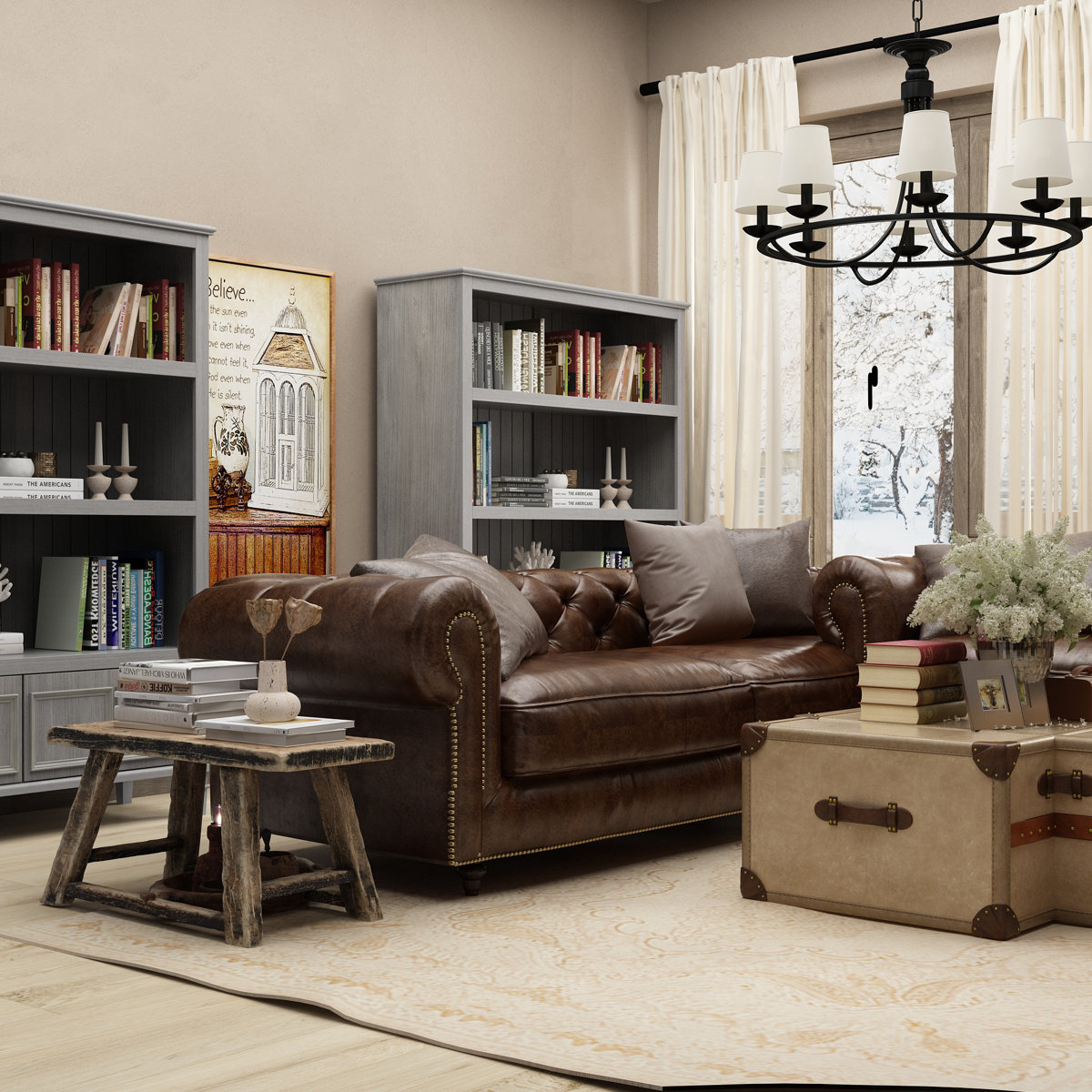 August Grove® Anniya 63" H x 47.2" W Standard Bookcase & Reviews | Wayfair